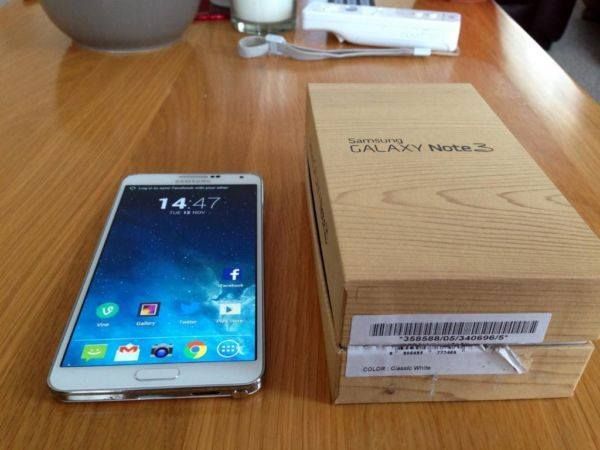 HCM - - Samsung note3 màu trắngChính hãng vn fullbox còn bảo hành đến tháng 7 /2016 | 5giay
